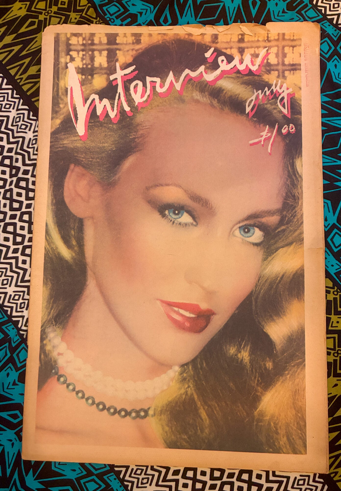 Andy Warhol's Interview : Jerry Hall Cover | Richard Bernstein, Cover Art